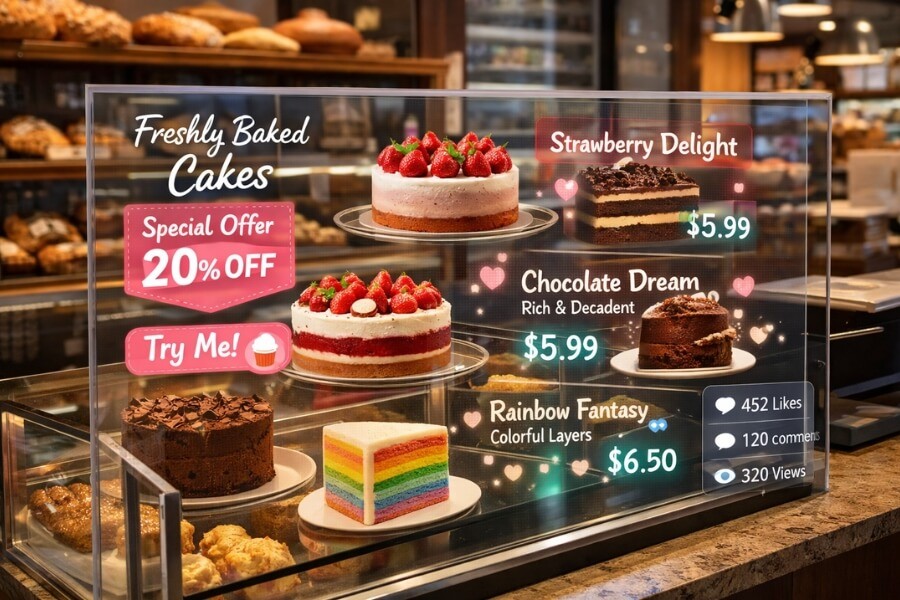 Revolutionizing Digital Signage with Transparent OLED Technology丨RUSINDISPLAY